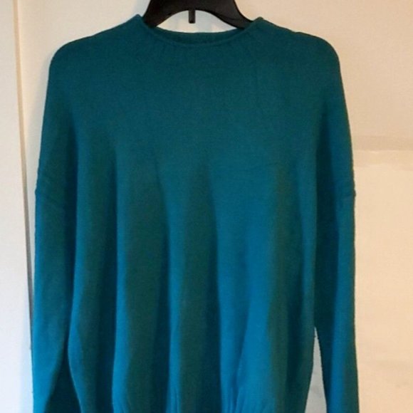 Cyrus | Sweaters | Cyrus Womens Teal Blue Ribbed Knit Sweater Pullover ...